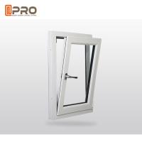 China Anti - Aging Dark Grey Tilt And Turn Aluminum Windows With Mosquito Net for sale
