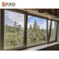 China Thermal Break System Aluminium French Tilt And Turn Window With Toughened Glass for sale