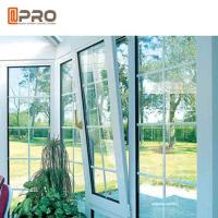 China Horizontal Opening Pattern Tilt And Turn Aluminium Windows , Wooden Double Glazed Window for sale