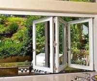 China Glass Foldable Aluminum Bifold Windows For Kitchen Energy - Efficient folding window screen window glass folding folding for sale