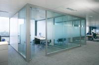 China Soundproof Office Glass Partition Walls Aluminum Frame Environment - Friendly for sale