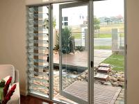 China Multi Color Hinged Security Doors , Sound Insulation Aluminium Glass Front Door for sale