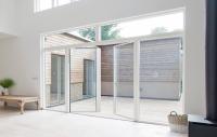 China Interior Decorative Aluminum Alloy Hinged Single Doors Inside With Glass Inserts For Small Spaces stainless steel glass for sale