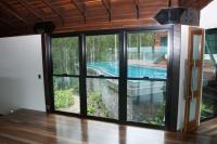 China Aluminium Tempered Glass Sliding Sash Windows / Triple Glazed Commercial Grade Double Glazed Sash Windows for sale
