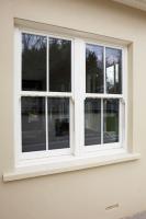 China Single Hung Aluminum Single Glazing box sash windows Horizontal Opening Pattern for sale