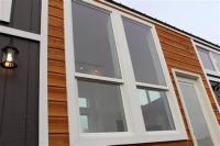 China Modern Push - Pull Aluminum Sash Windows Vertical Sliding 1.4mm Thickness  Top Hung Aluminium Windows for sale