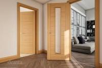 China Rustic Composite White Lacquer MDF Interior Doors Batten / Aluminum Honeycomb Filling for sale
