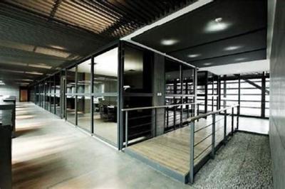 China Custom Modern Office Partitions / Sound Proof Double Glazed Partition Wall With Blinds for sale