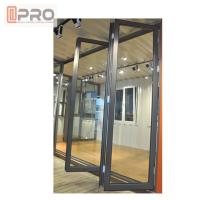 China Low - E Glass Aluminum Folding Doors / Accordion Folding Doors Custom White Color for sale