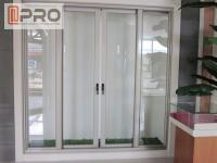 China Durable Entrance Aluminum Folding Doors , Thermal Break Lowe Sound Insulation Bi Fold Door for sale