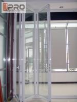 China Morden Aluminum Double Glazed Folding Exterior Doors For Apartment for sale