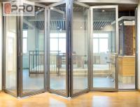 China Waterproof Bifold Aluminum Folding Doors Environmental Durable Design custom folding door bi fold shower door for sale
