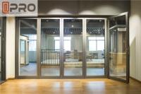 China Heat Insulation Aluminum Folding Doors Customized Color 2.0MM Door Frame Bi folding exterior doors aluminium folding doo for sale