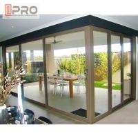 China Powder Coated Aluminium Bifold Doors Anti Aging Folding Panel Doors GLASS FOLDING DOOR HARDWARE FOLDING DOOR for sale
