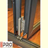 China Multi - Panel Aluminum Folding Doors For Residential Energy Efficient pleated mesh folding screen door exterior folding for sale