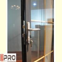 China Multi - Panel Aluminum Folding Doors For Residential Energy Efficient pleated mesh folding screen door exterior folding for sale