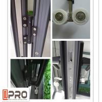 China Energy Saving Aluminum Folding Doors High Temperature Resistant Color Optional for sale