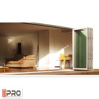 China Energy Saving Aluminum Folding Doors High Temperature Resistant Color Optional for sale