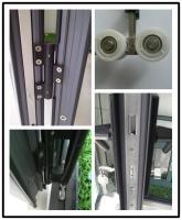 China Energy Saving Aluminum Folding Doors High Temperature Resistant Color Optional for sale