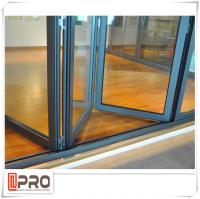 China Energy Saving Aluminum Folding Doors High Temperature Resistant Color Optional for sale