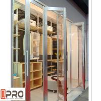 China Custom Durable Aluminum Folding Doors With Triple Glazed For Apartment concertina folding door accordion doors folding for sale