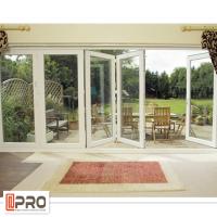 China Custom Durable Aluminum Folding Doors With Triple Glazed For Apartment concertina folding door accordion doors folding for sale