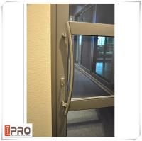 China Multi Color Hinged Security Doors , Sound Insulation Aluminium Glass Front Door for sale