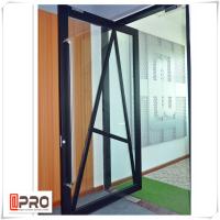 China Large Size Heavy Duty Aluminium Hinged Doors / Frosted Tempered Glass Door GLASS DOOR FLOOR HINGE hinge shower door for sale
