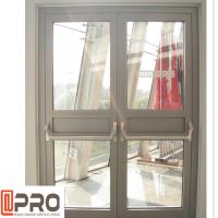 China Multi Color Hinged Security Doors , Sound Insulation Aluminium Glass Front Door for sale