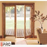 China Aluminum Alloy Bifold Hinged Door Swing Open Way Dust Resistance frame glass door hinge frame door hinge for sale