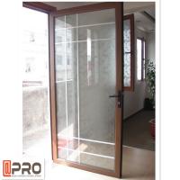 China Patio Single Panel Aluminium Casement Hinged Glass Door Customized Profile Color door aluminum hinge COMPOSITE DOOR for sale