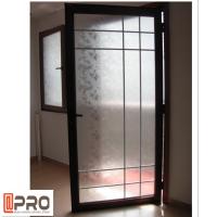 China Aluminium Double Glazed French Doors , Soundproof French Hinged Doors STEEL DOOR HINGE swing door hinge DOOR CONCEAL for sale