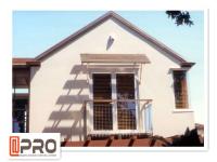 China Custom Residential Aluminium Hinged Doors , Single Casement Bulletproof Glass Security Door for sale