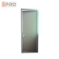 China Interior Aluminium Hinged Doors With Double Low E Glass For Residential House price door glass hinge aluminum hings glas for sale