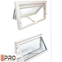 China Black Color Aluminium Awning Windows With Chain Winder And Keys For Bathroom glass awning window awning window for sale