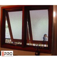 China Hurricane Impact Aluminium Awning Windows ISO Certification With Chain Winder top awning window bottom fixed windows for sale