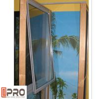 China Solar Powered Awning Aluminum Windows , Double Glazed Vertical Awning Windows aluminium double hung window double hung for sale