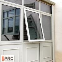 China Solar Powered Awning Aluminum Windows , Double Glazed Vertical Awning Windows aluminium double hung window double hung for sale