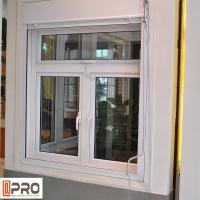 China Small Aluminium Awning Windows Horizontal Opening Pattern Electrophoresis glass awning window with grill for sale
