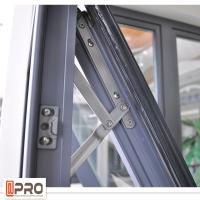 China Small Aluminium Awning Windows Horizontal Opening Pattern Electrophoresis glass awning window with grill for sale