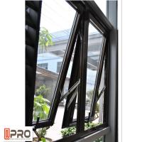 China Hurricane Impact Aluminium Awning Windows ISO Certification With Chain Winder top awning window bottom fixed windows for sale