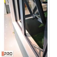 China Aluminum Frame Top Hung Casement Window Powder Coating Surface Treatment awning glass window cheap window awning glass for sale