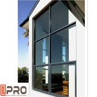 China Anti Aging Aluminium Awning Windows For Residential Building Customized Size awning window price awning glass window for sale
