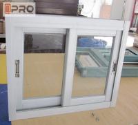 China Energy Saving White Aluminium Sliding Windows With Reflective Glass top hung sliding window aluminium sliding window for sale