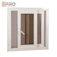 China Waterproof Anodised Customized Aluminium Sliding Windows With Single Tempered Glass for sale