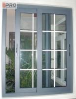 China Horizontal Aluminum Frame Sliding Glass Window With Insect Protection Window Screen aluminum sliding side window for sale
