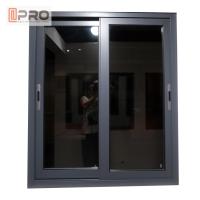 China Horizontal Aluminum Frame Sliding Glass Window With Insect Protection Window Screen aluminum sliding side window for sale