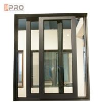 China Rainproof Double Glazed Sliding Windows , Aluminium Horizontal Sliding Windows powder coated aluminum sliding window for sale