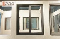 China Black Color Aluminium Sliding Windows With Insect Protection Window Screen customized aluminum sliding window price for sale