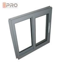 China Australia Double Glazed Aluminium Sliding Windows High Strength Durable For Hotel Project for sale